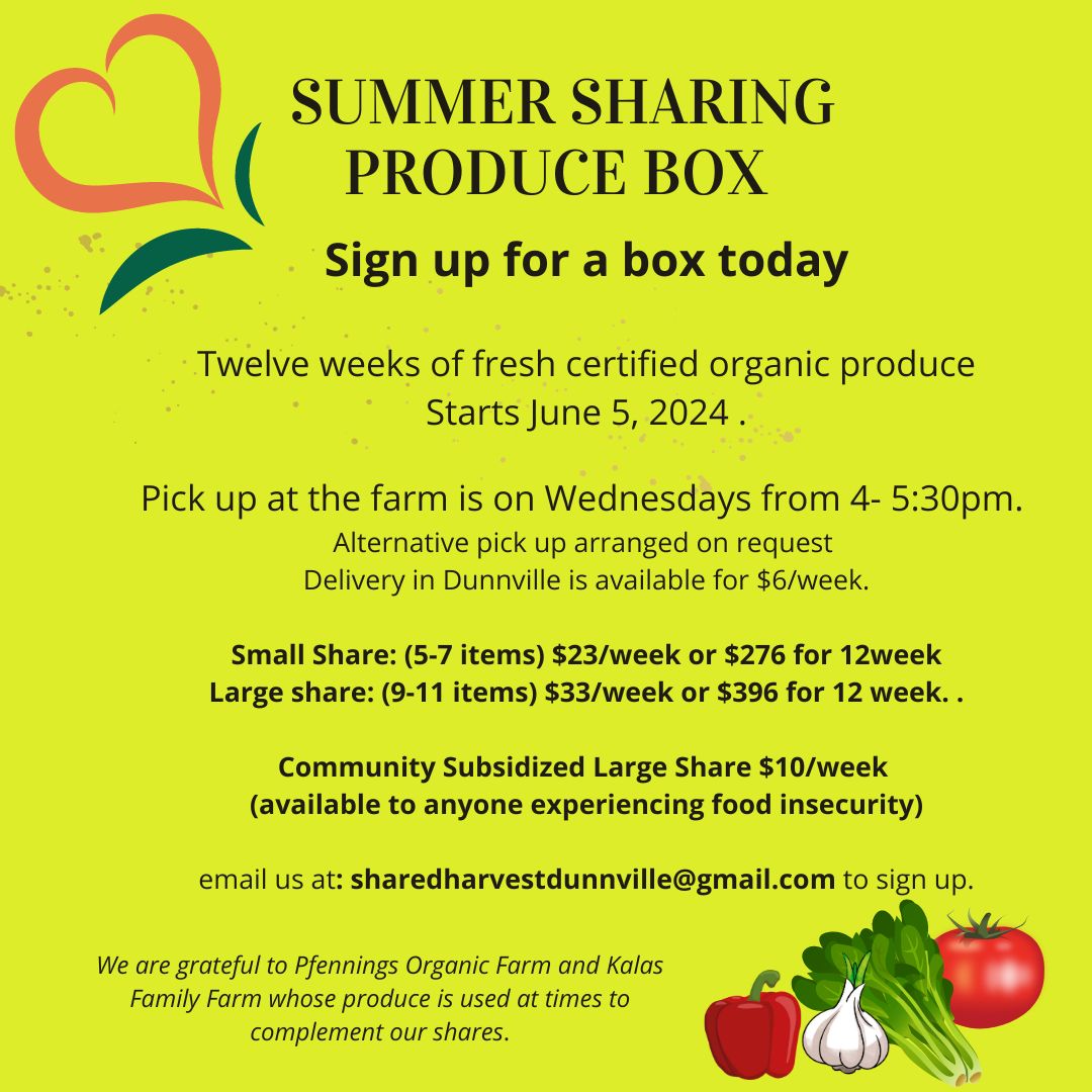 Summer Sharing – Shared Harvest Farm
